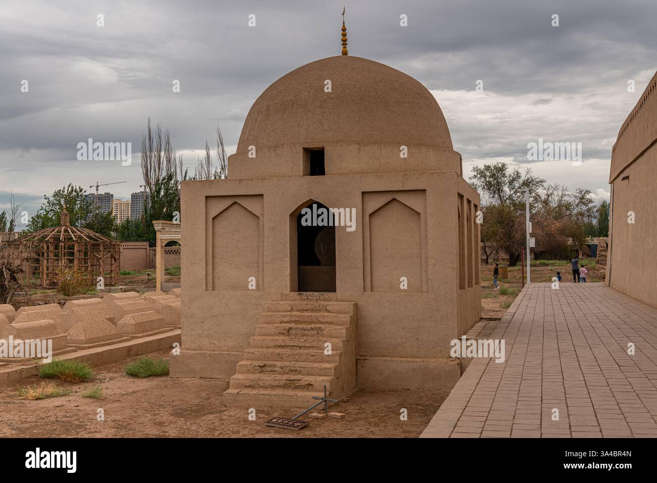 Emin minaret or Sugong tower in Turpan. the largest ancient Islamic ...