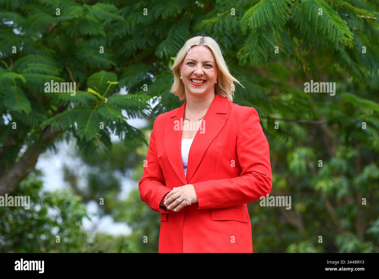 Brisbane, Australia. 19th Mar, 2025. Labor Candidate for Bonner Kara ...