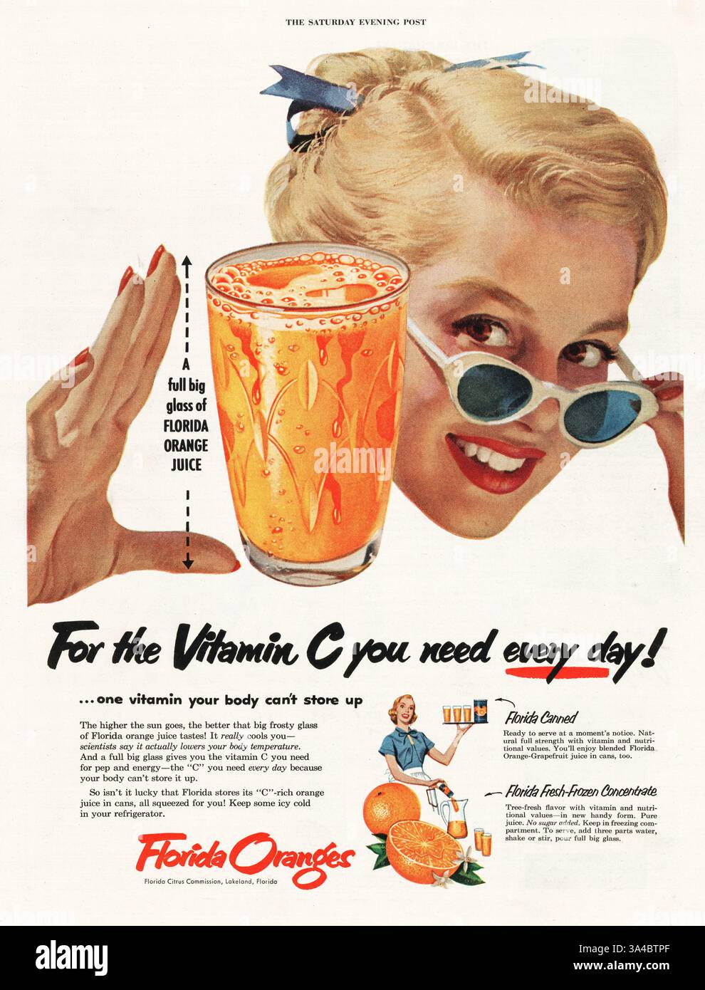 Florida orange juice advert hi-res stock photography and images - Alamy