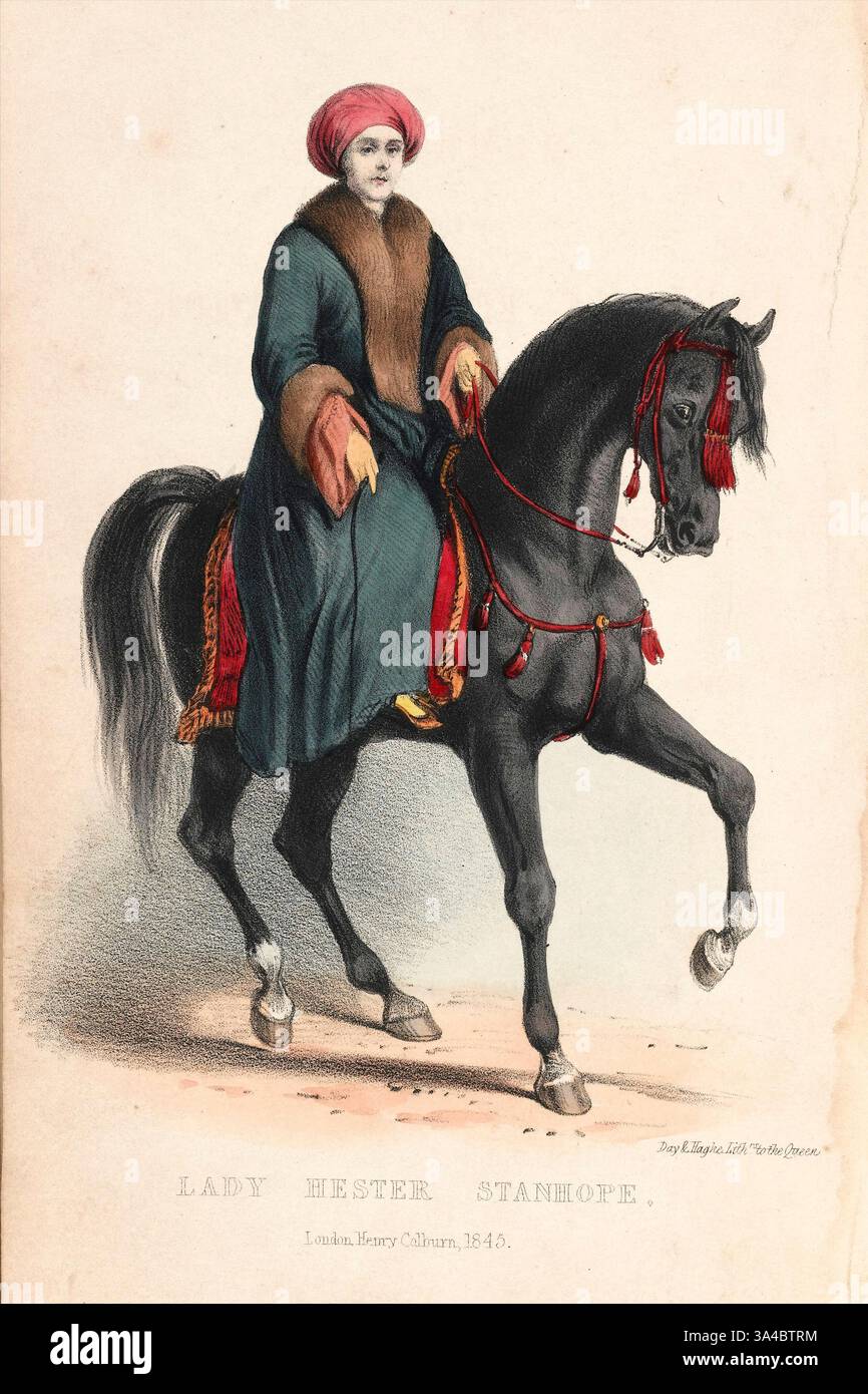 Lady Hester Lucy Stanhope (1776–1839) was a British adventurer, writer ...