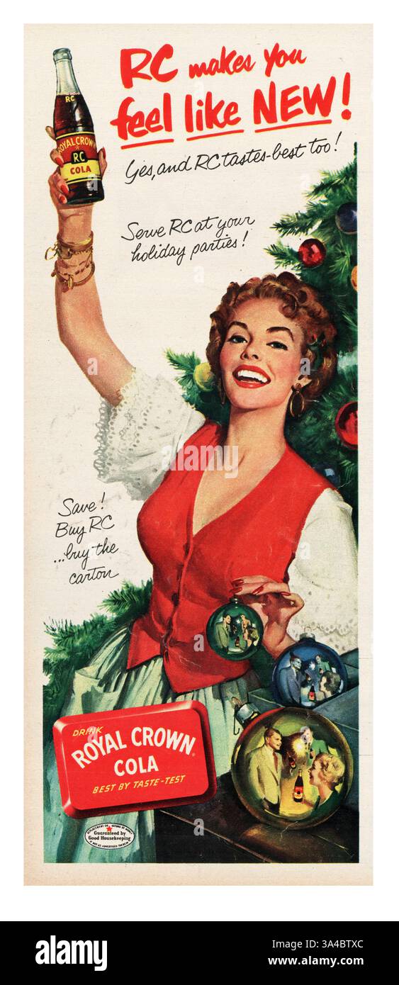 1953 u s magazine royal crown cola advert hi-res stock photography and ...