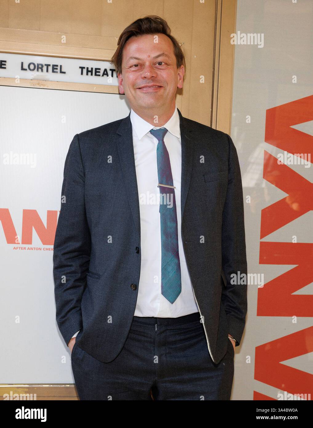 Simon Stephens attends the off-Broadway opening night for "Vanya" at ...
