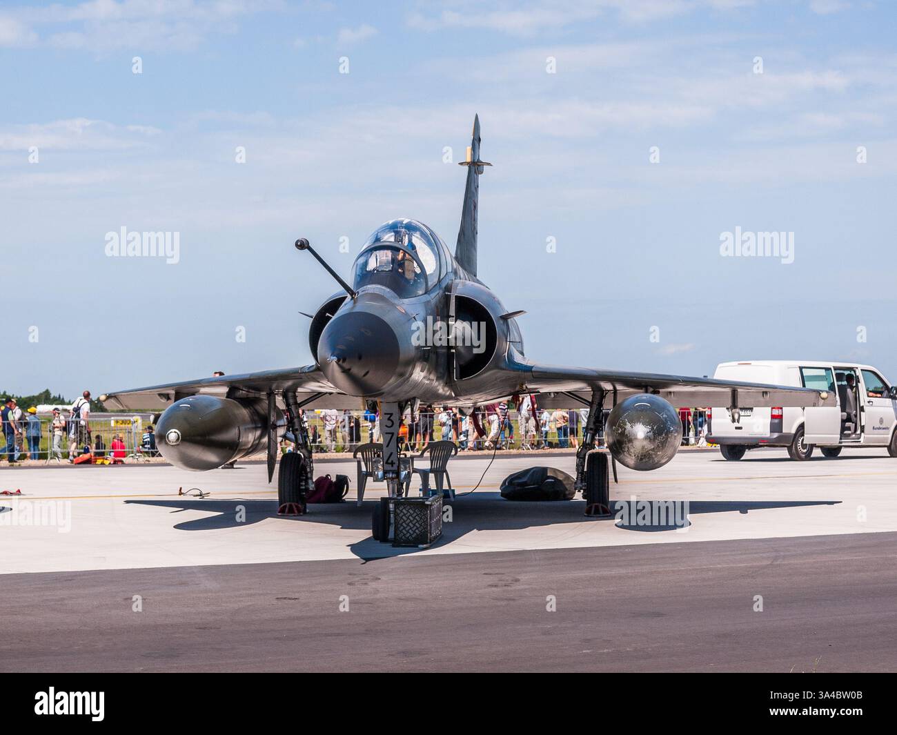 Belin, Germany - June.11.2010: Dassault Mirage 2000N (116-BS) at the Berlin airshow (ILA) 2010 ...