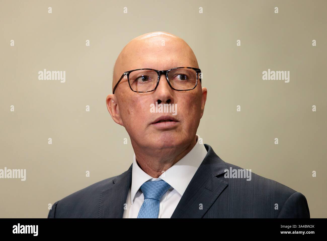 The Leader of the Opposition Peter Dutton speaks during a press ...