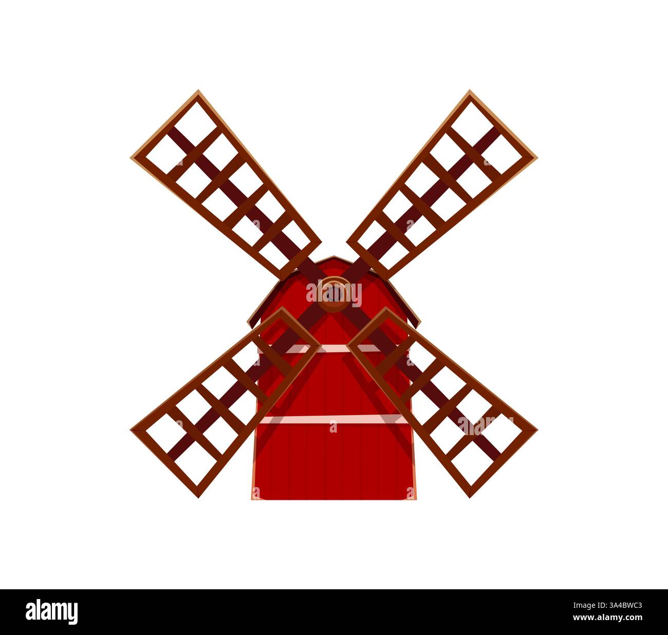 Old english windmill Stock Vector Images - Alamy
