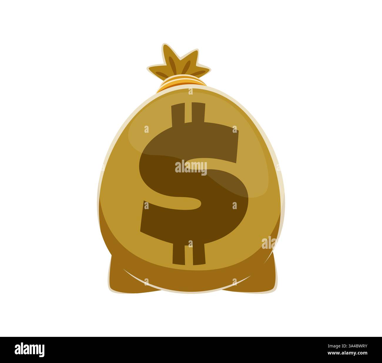 Cartoon math number zero as money bag with a dollar symbol. Cowboy font ...