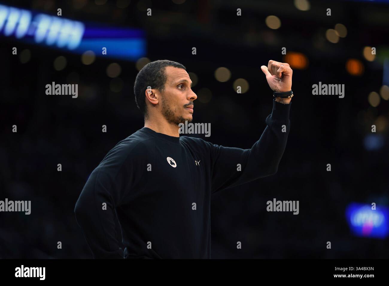 Boston Celtics head coach Joe Mazzulla during first half of an NBA ...