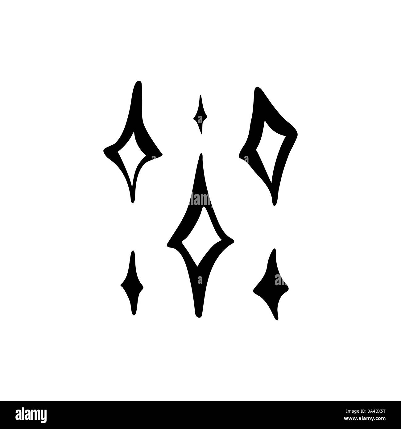 Hand drawn sea shells set in doodle sketchy style. Line art sea shell ...