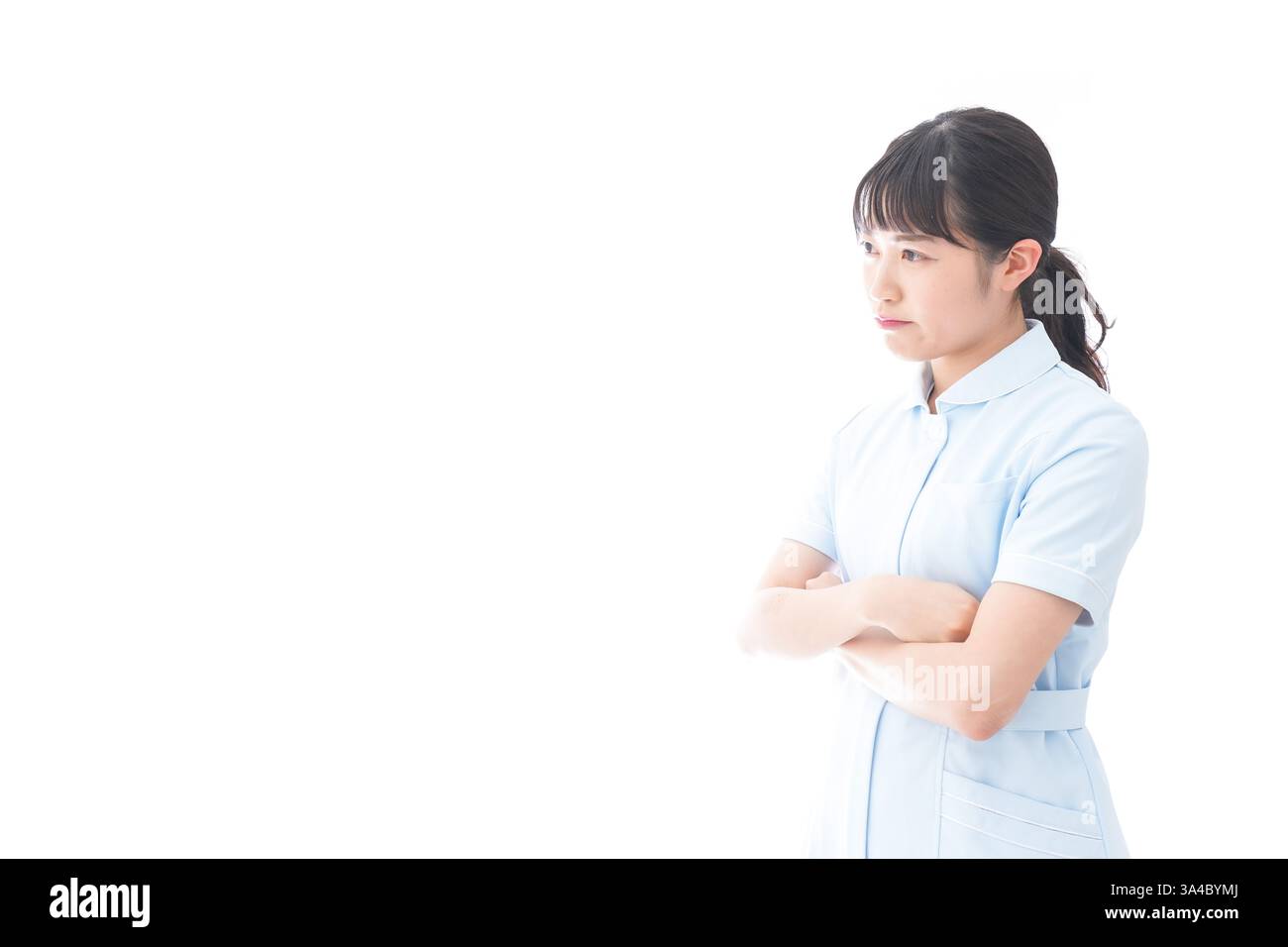 Angry young nurse Stock Photo - Alamy