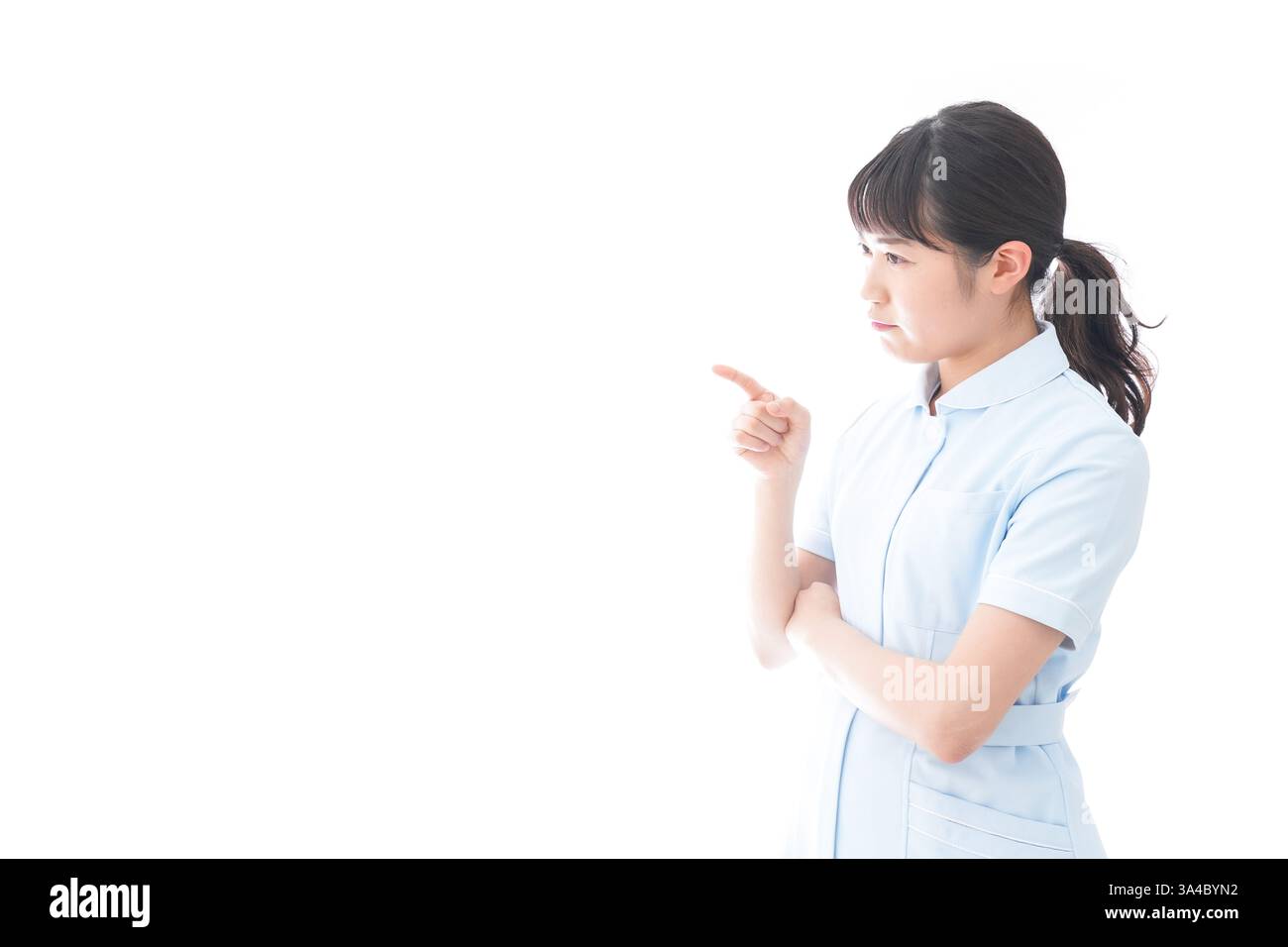 Angry young nurse Stock Photo - Alamy