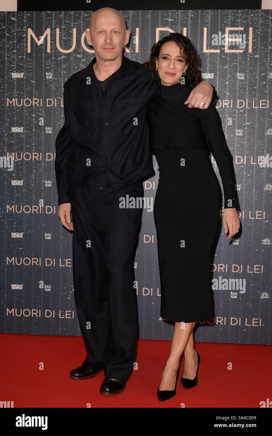 Rome, Italy. 18th Mar, 2025. Stefano Sardo (l) and Astrid Meloni (r ...
