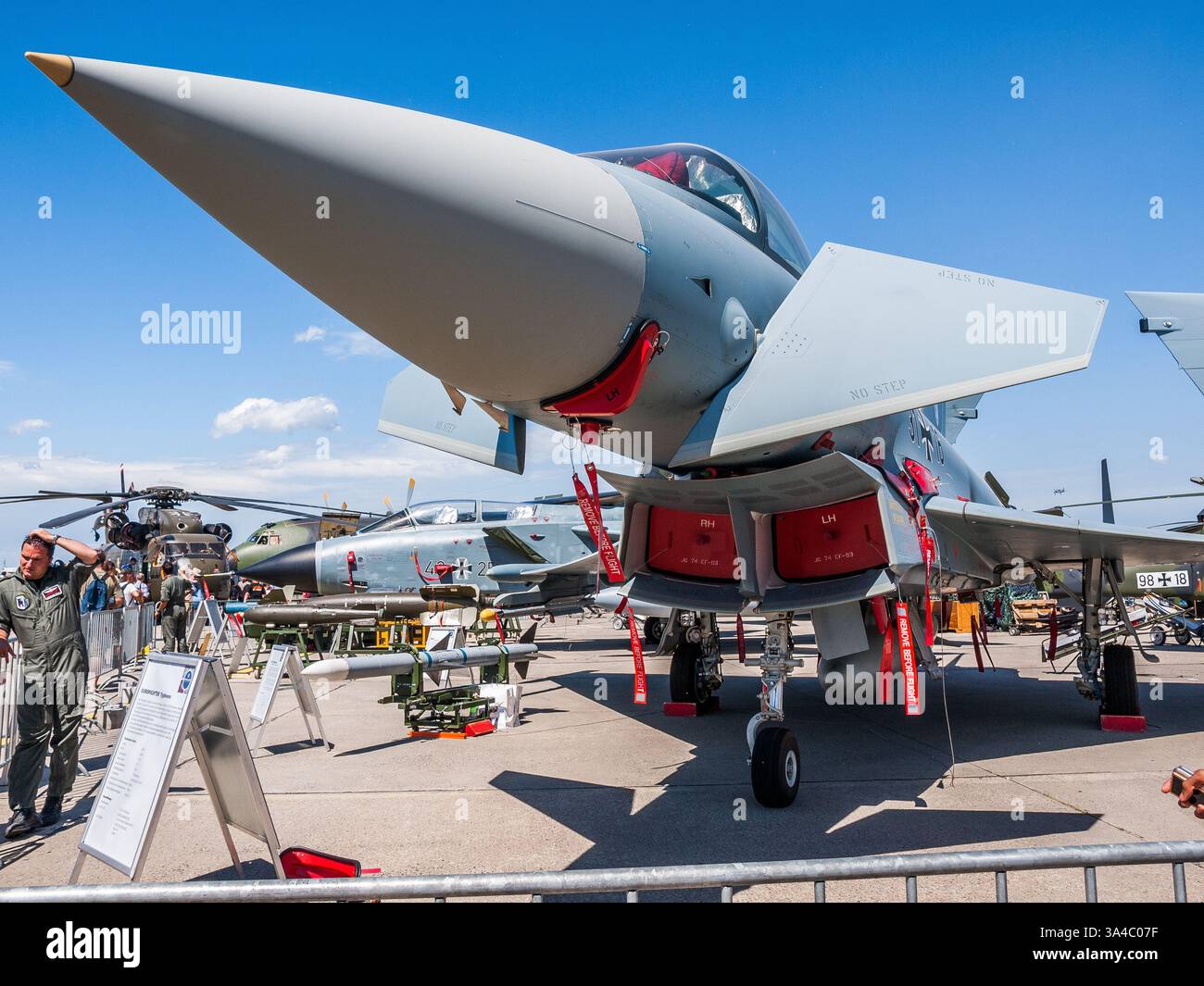 Belin, Germany - June.11.2010: Canard of Luftwaffe Eurofighter Typhoon ...