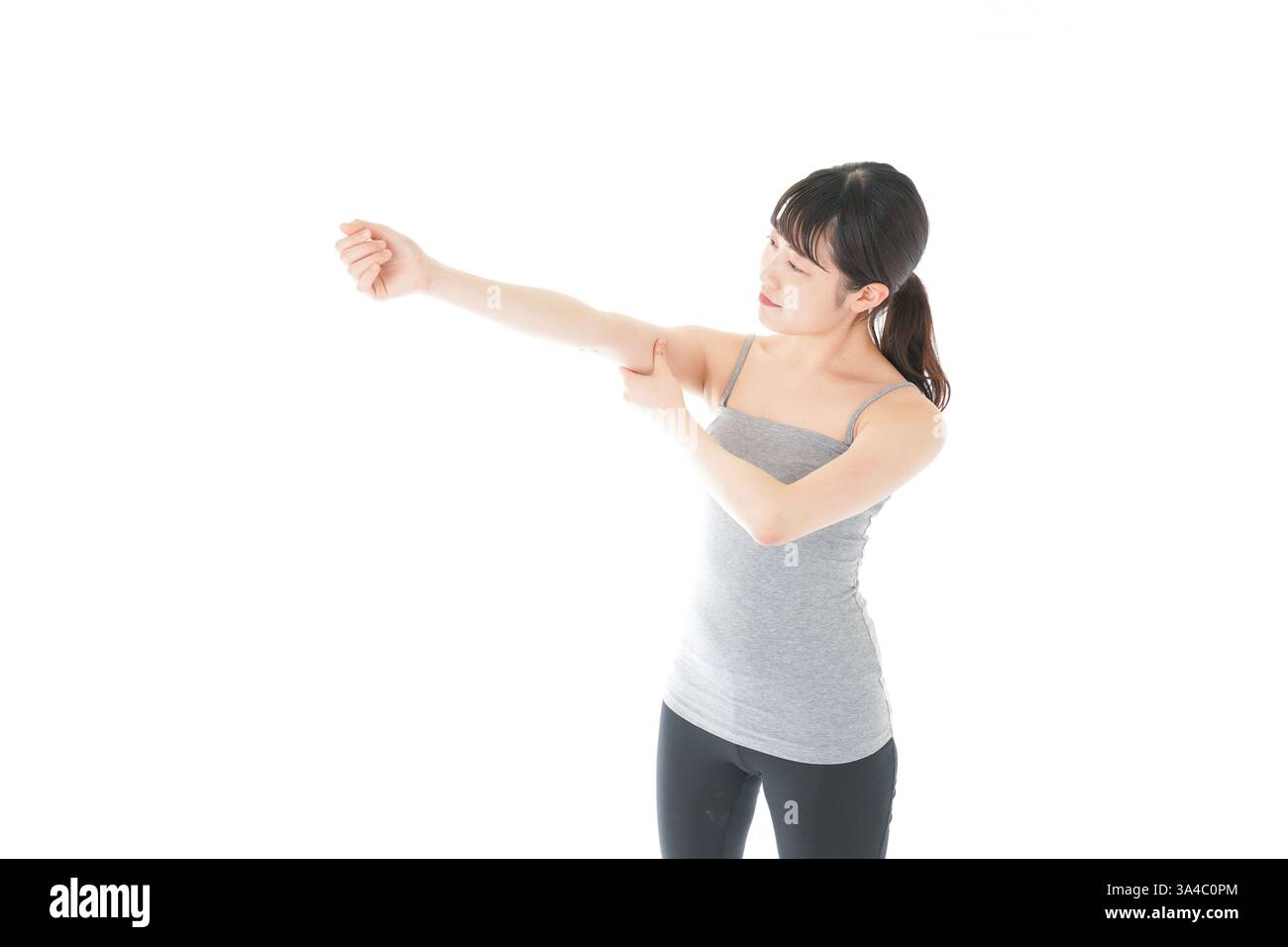 Woman body builder arm Cut Out Stock Images & Pictures - Alamy