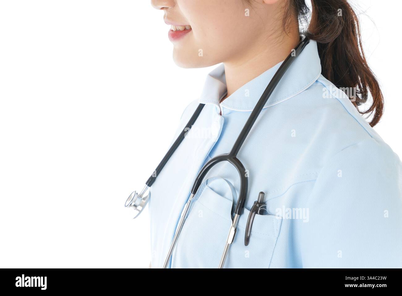 Young female in medical uniform hi-res stock photography and images - Alamy