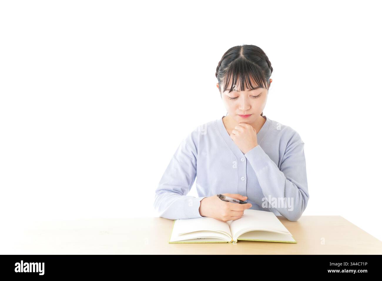 Distressed young female students Stock Photo - Alamy