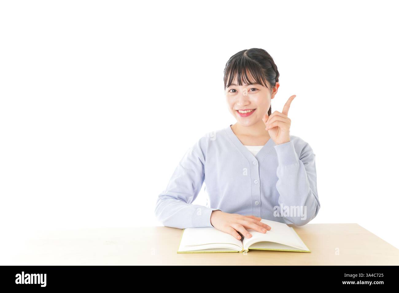 Lesson female studying test smile hi-res stock photography and images ...