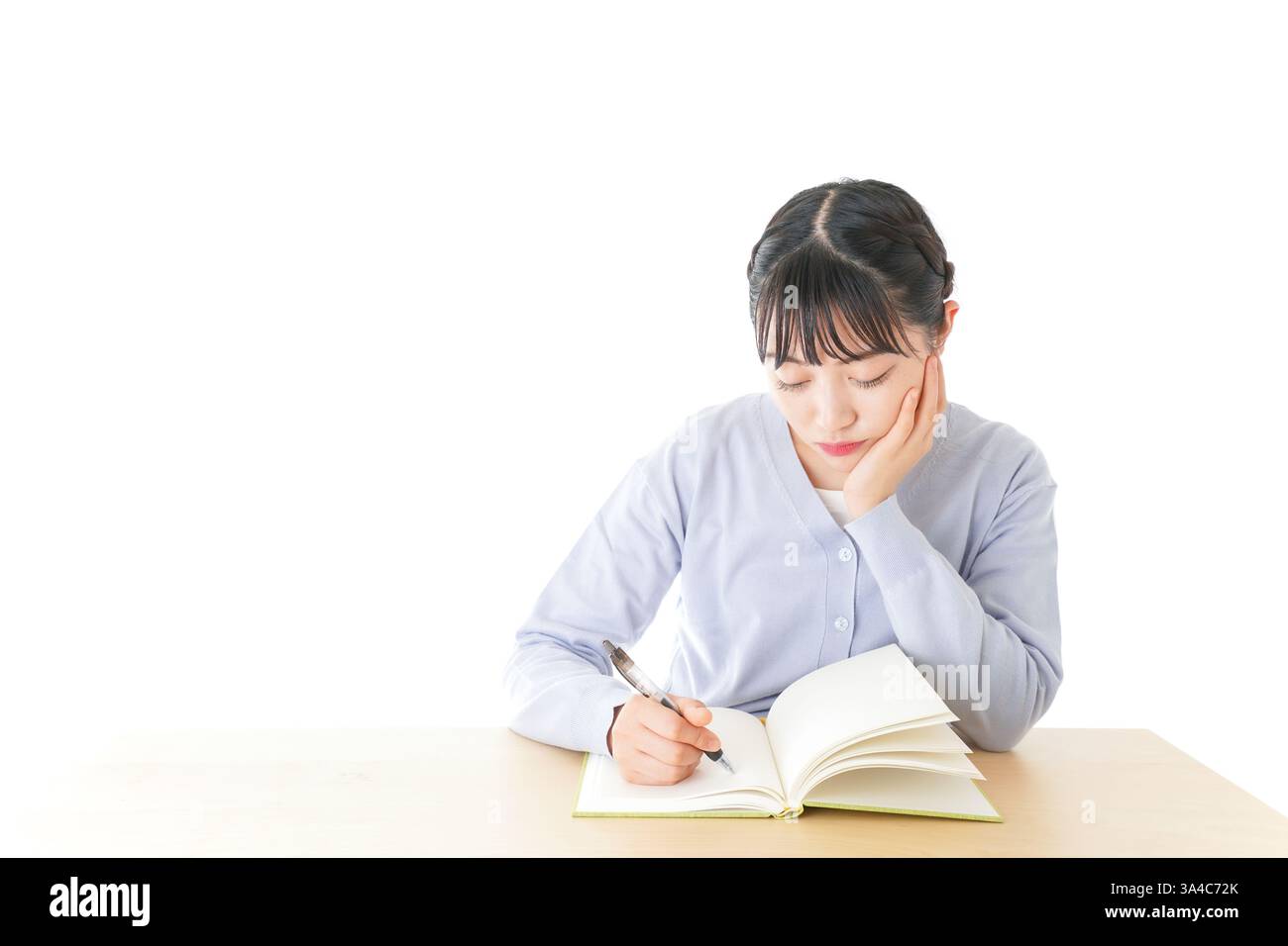 Distressed young female students Stock Photo - Alamy
