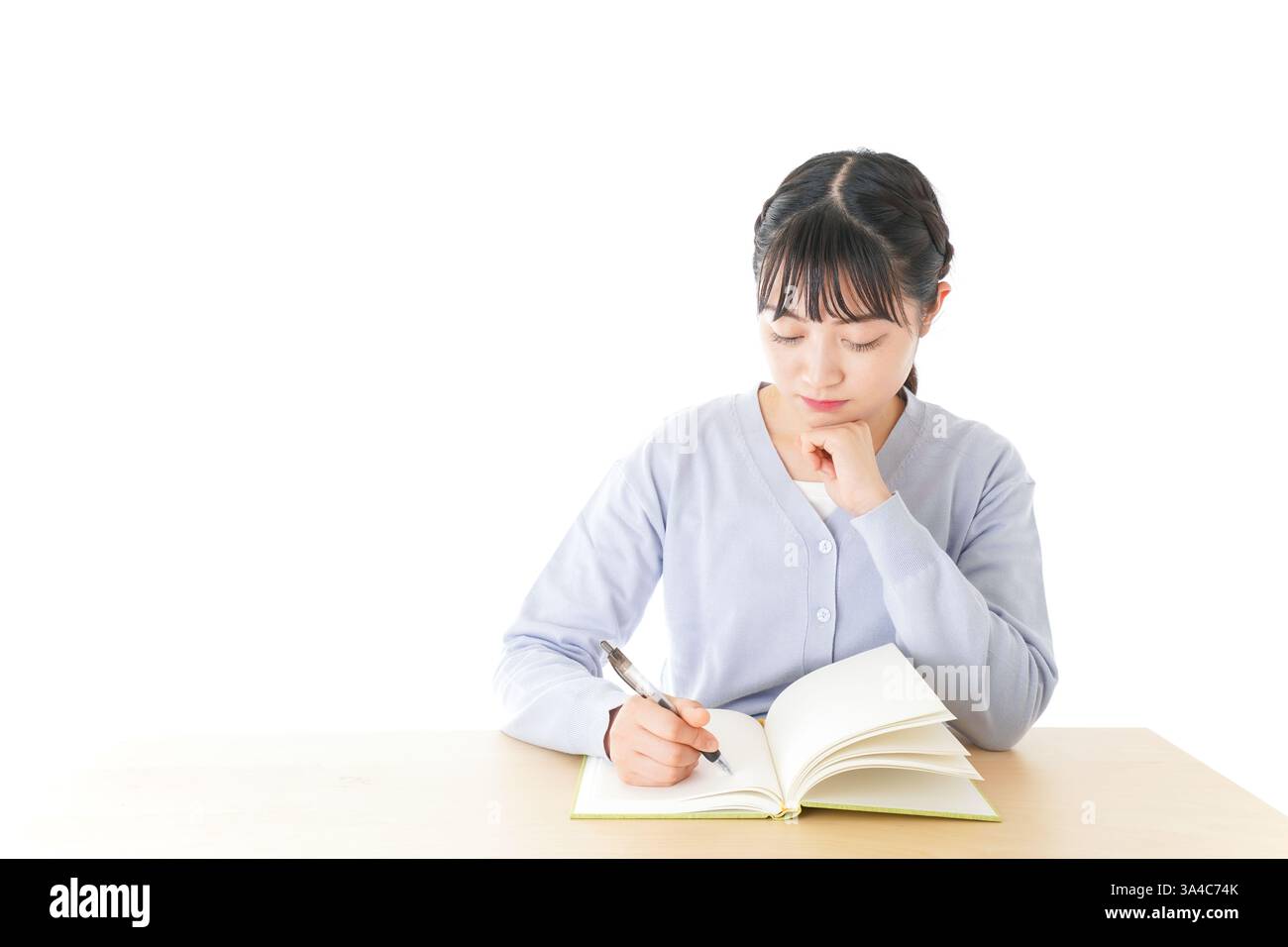 Distressed young female students Stock Photo - Alamy