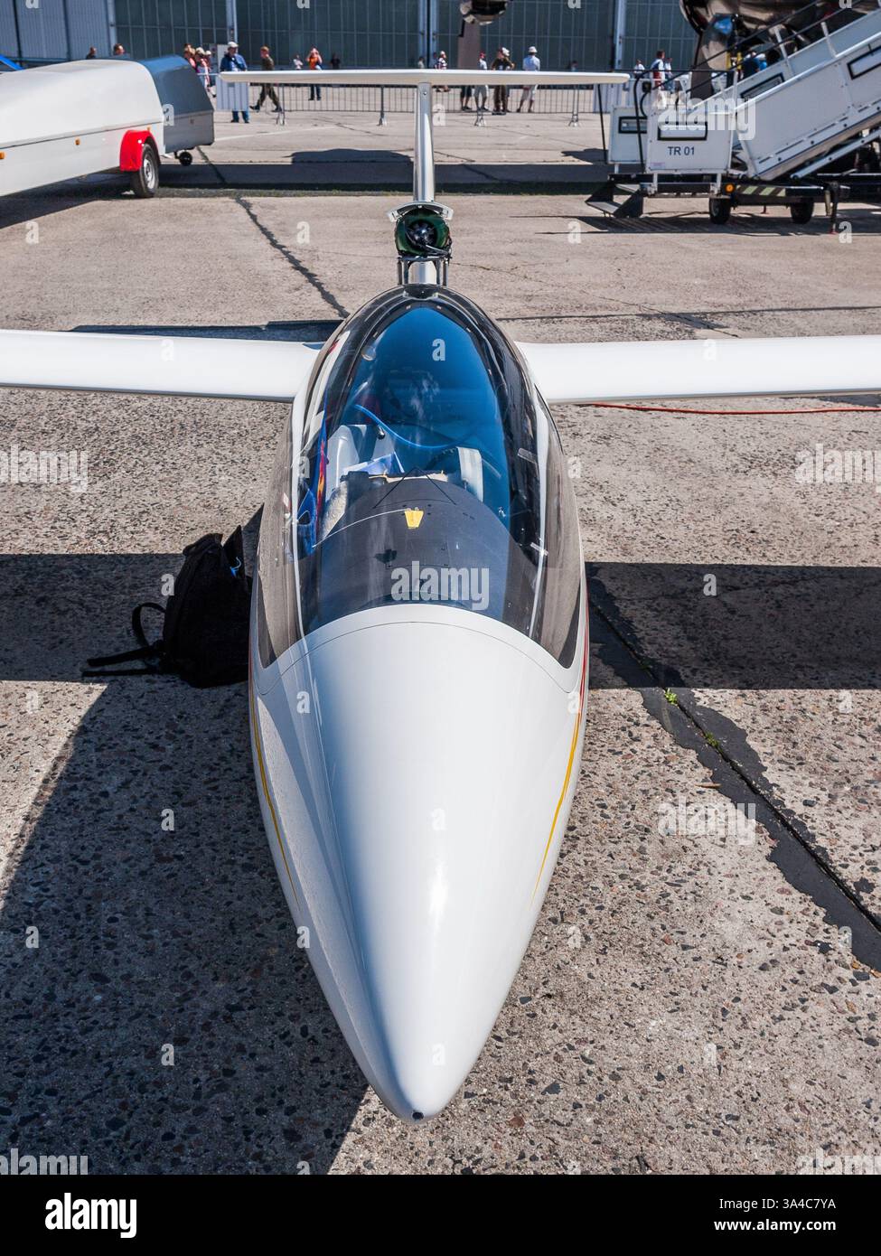 Belin, Germany - June.11.2010: Schleicher ASW 20CLT with PBS VB TJ20 ...