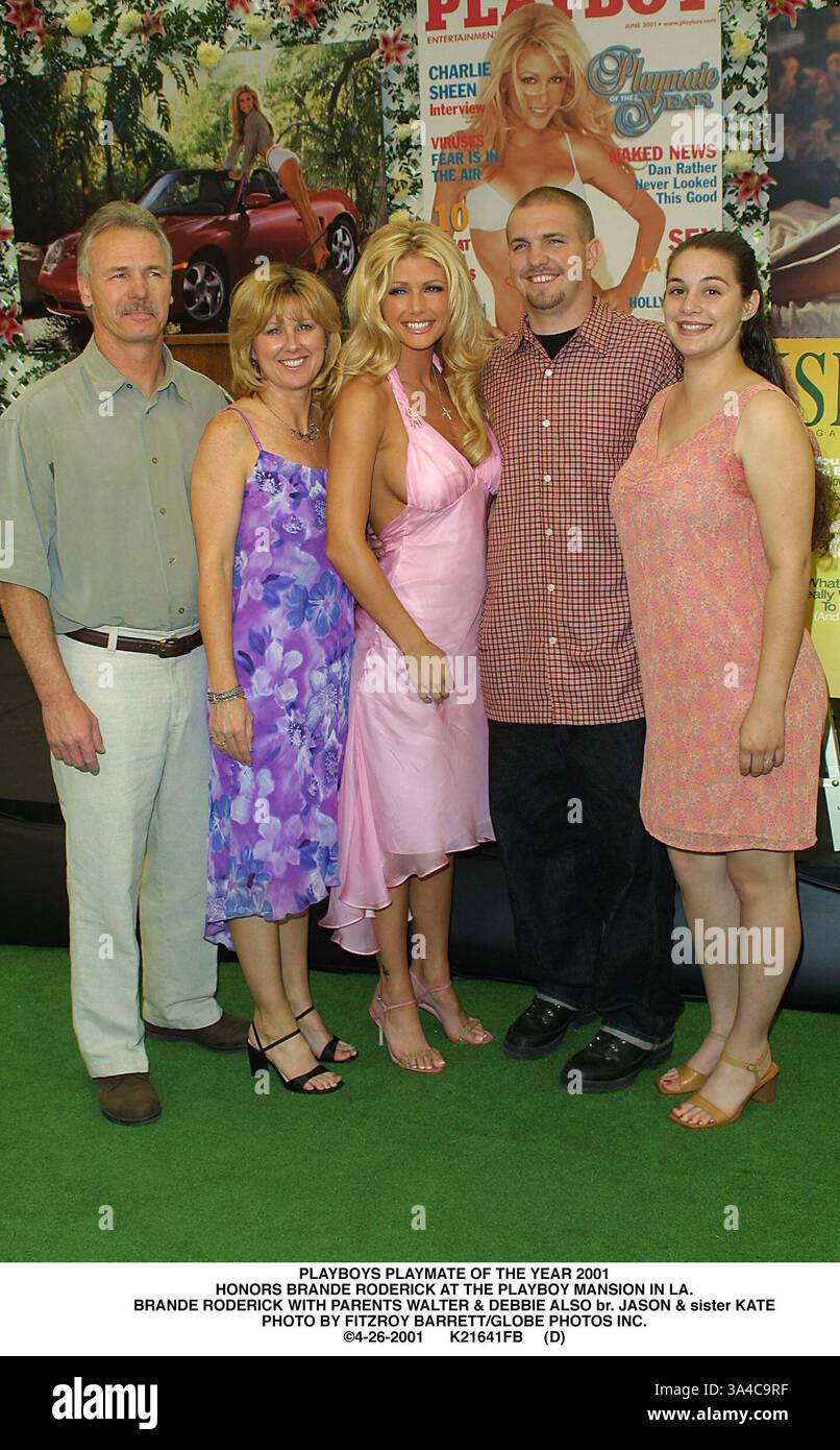 Apr. 26, 2001 - PLAYBOYS PLAYMATE OF THE YEAR 2001.HONORS BRANDE ...