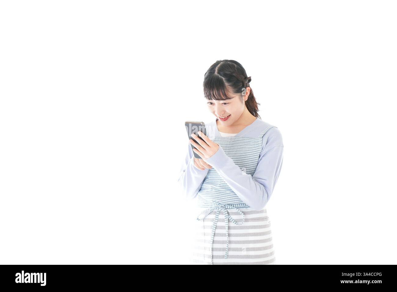 Video call using smartphone Cut Out Stock Images & Pictures - Alamy