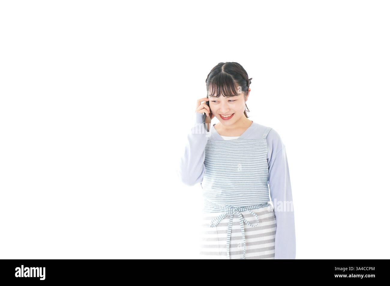 Video call using smartphone Cut Out Stock Images & Pictures - Alamy