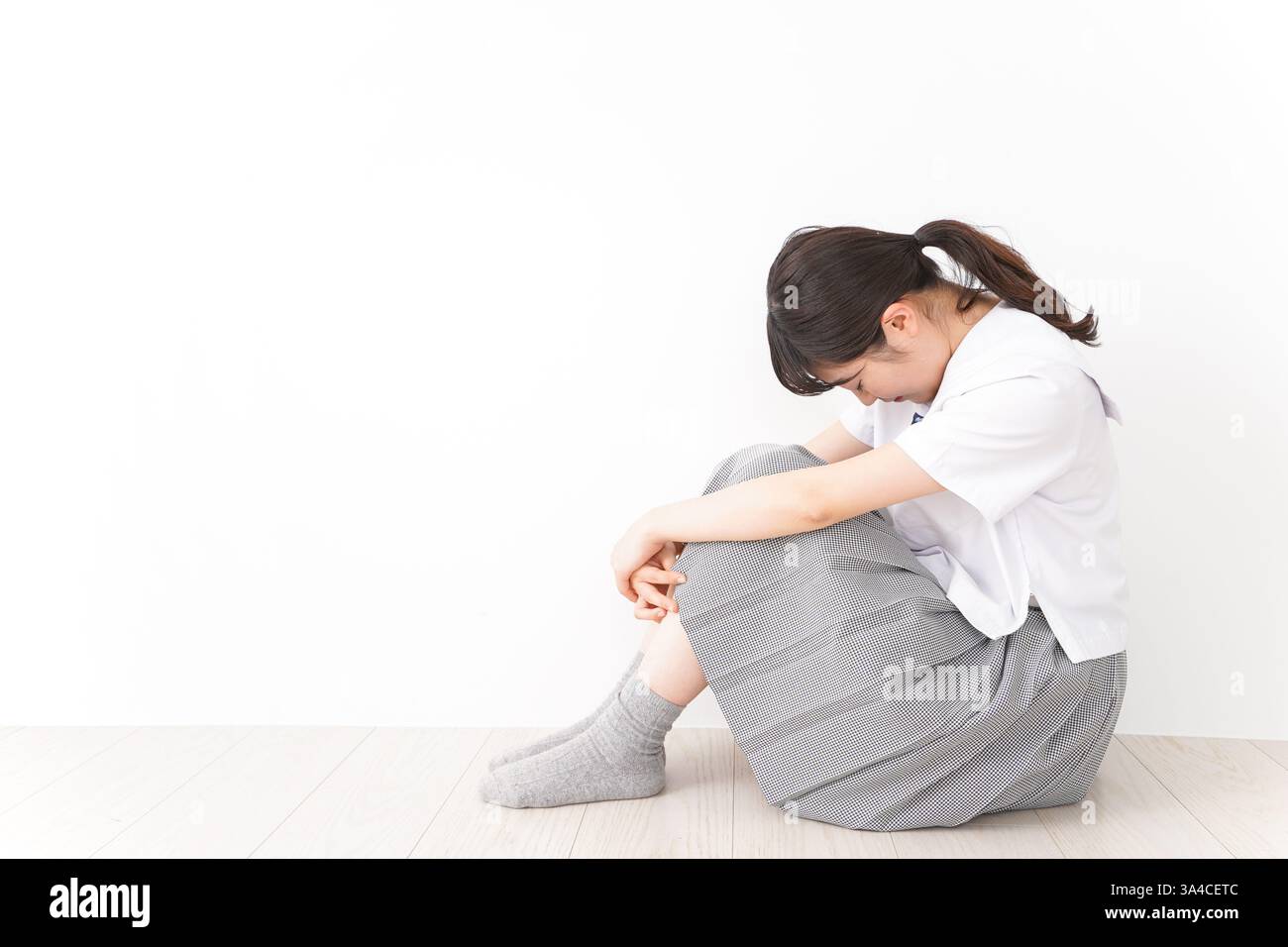 Troubled, bullying, student image Stock Photo - Alamy