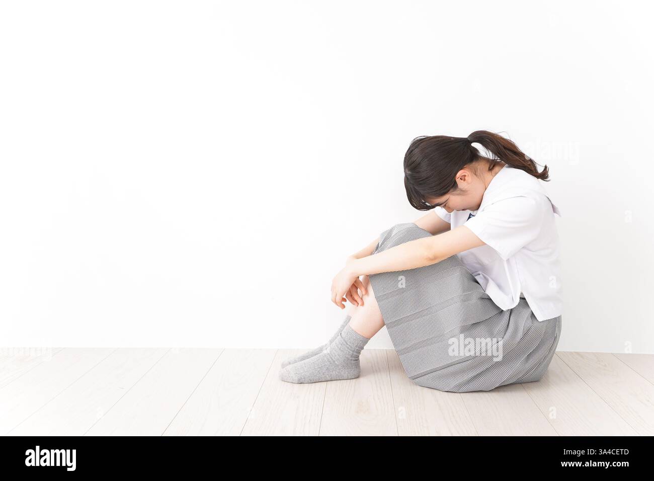 Troubled, bullying, student image Stock Photo - Alamy