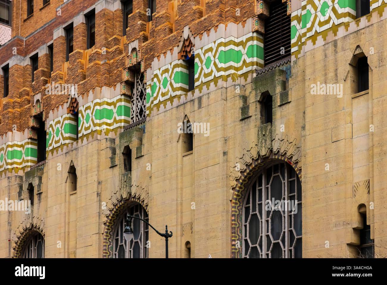 Exterior of the Guardian Building, showing Arts & Crafts and Art Deco ...