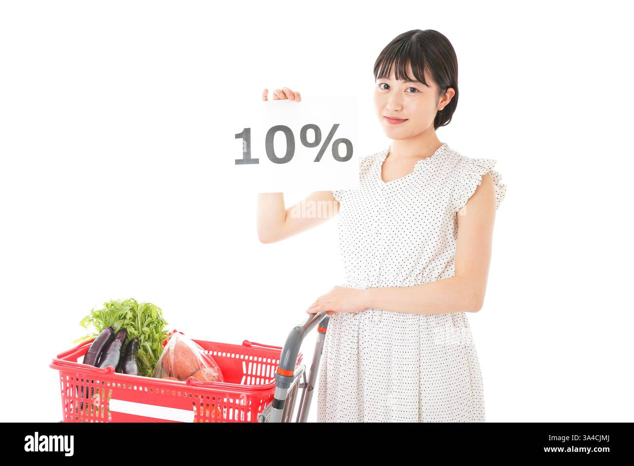 Consumption tax increase and shopping image Stock Photo - Alamy