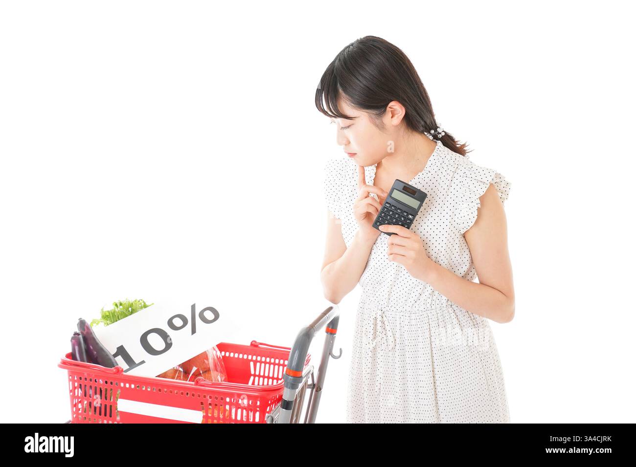 Consumption tax increase and shopping image Stock Photo - Alamy