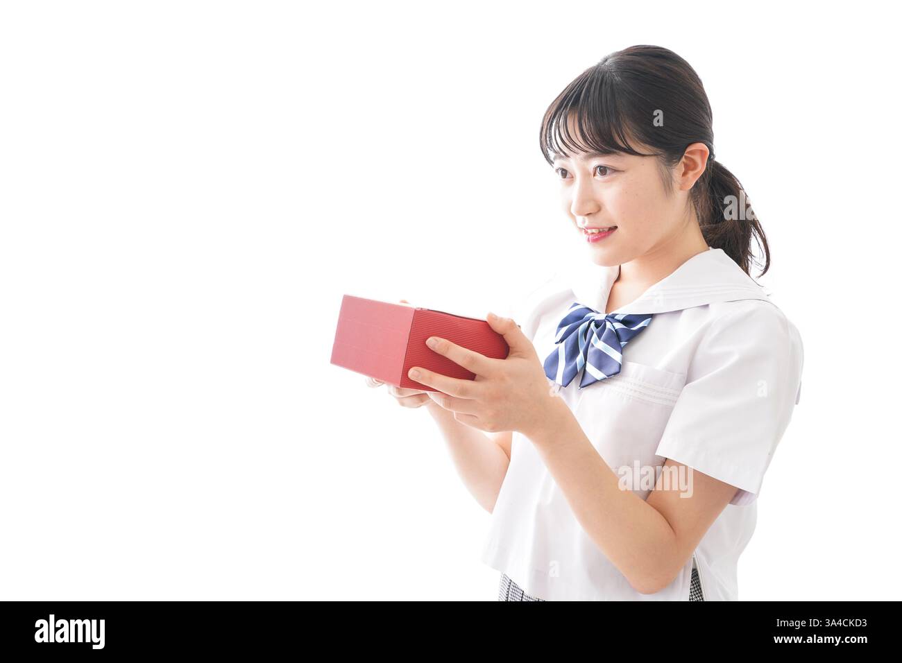 Student giving a gift Stock Photo - Alamy