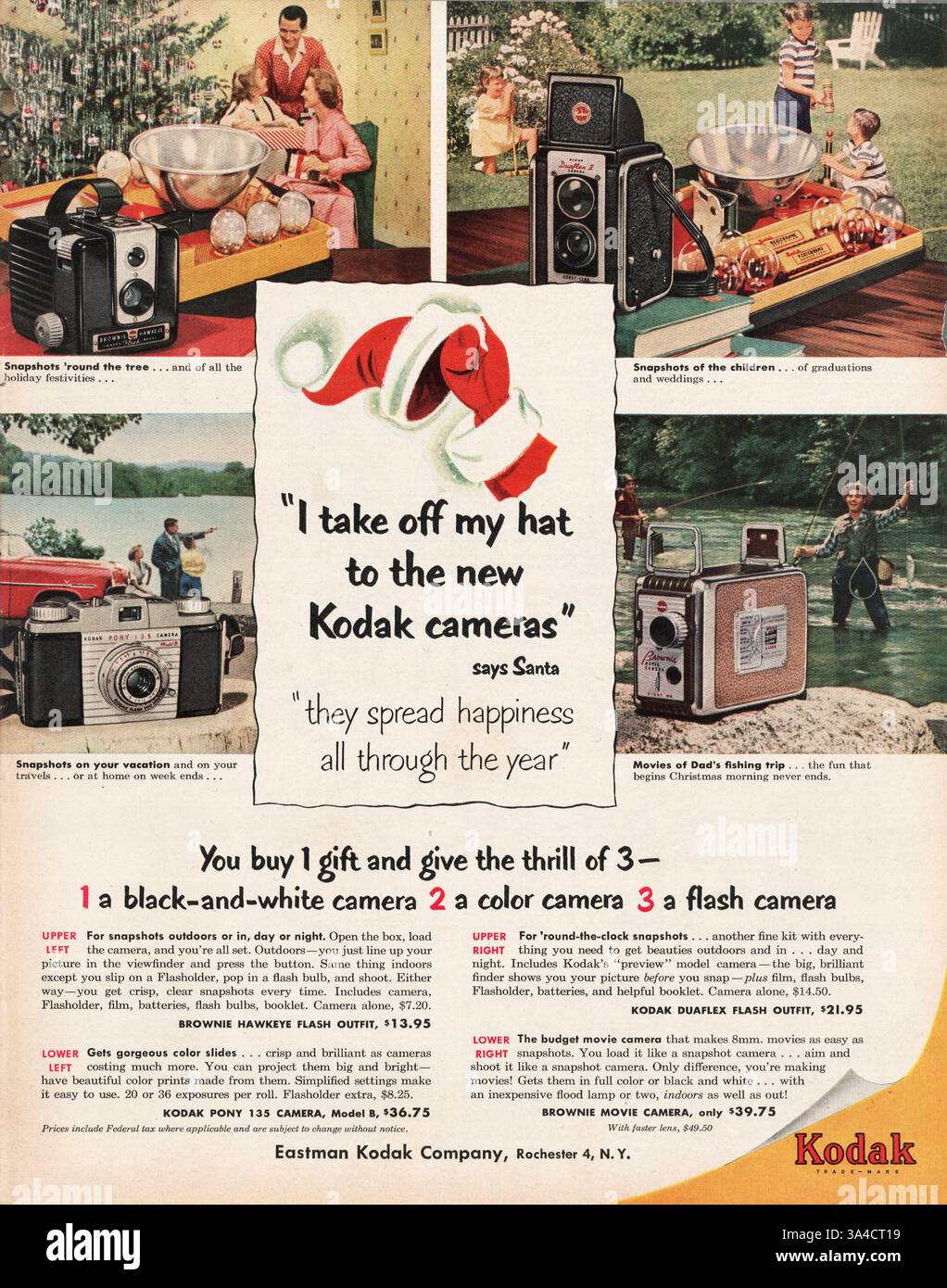 1953 UK Magazine Kodak Film Advert Stock Photo - Alamy