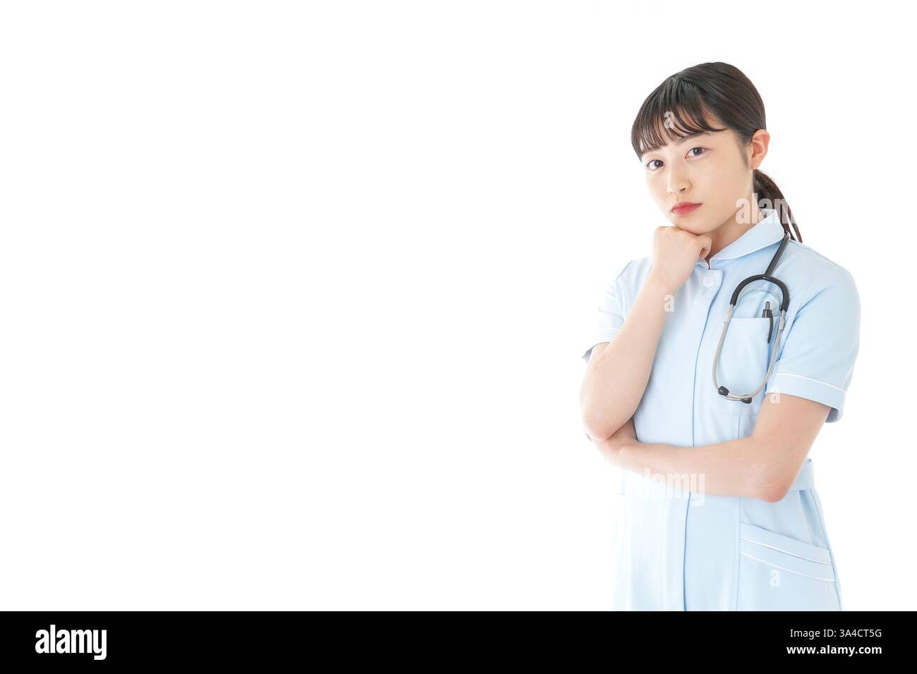 Young nurses in distress Stock Photo - Alamy