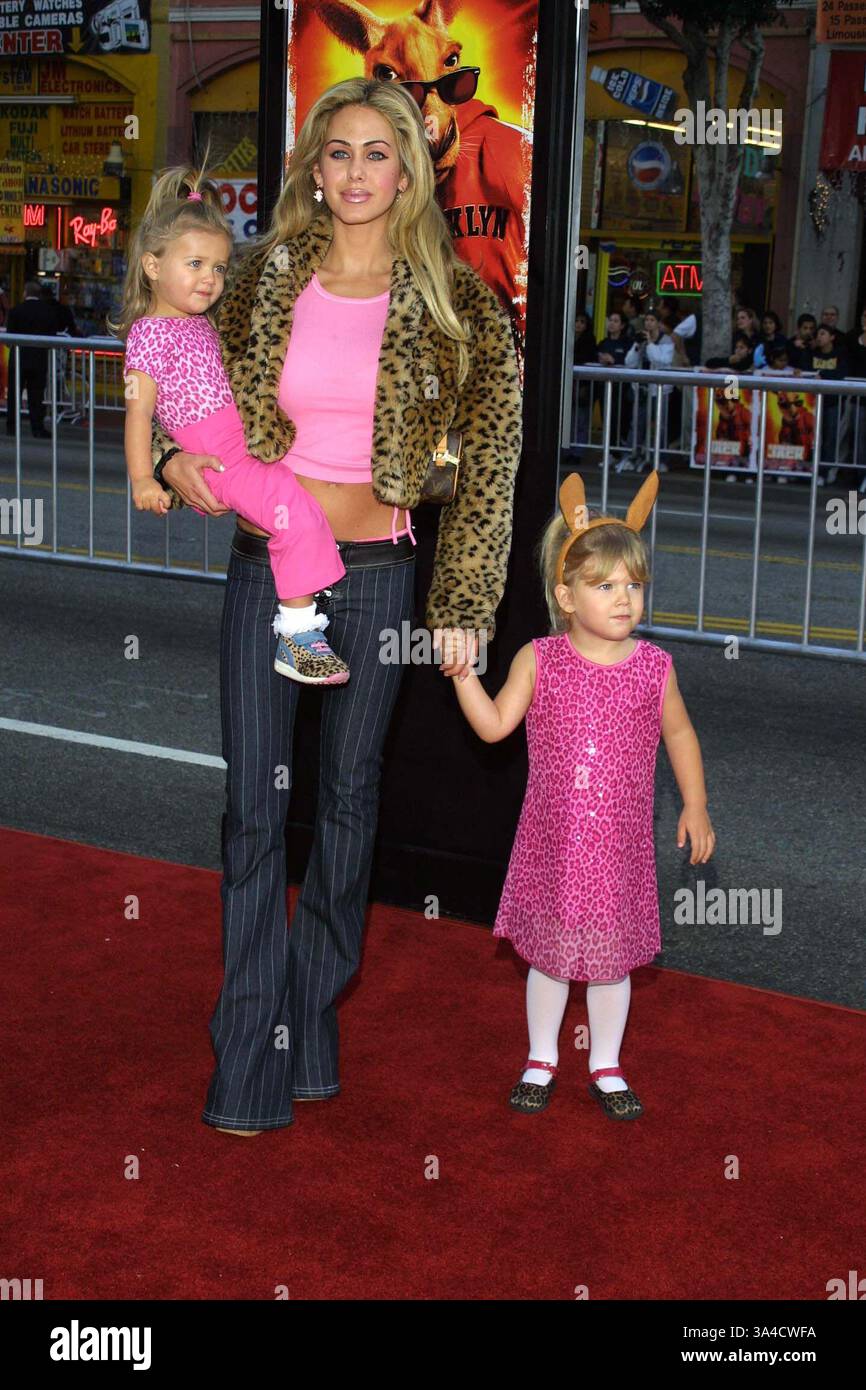 Jan. 11, 2003 - Hollywood, CALIFORNIA, USA - SHAUNA SAND AND CHILDREN ...
