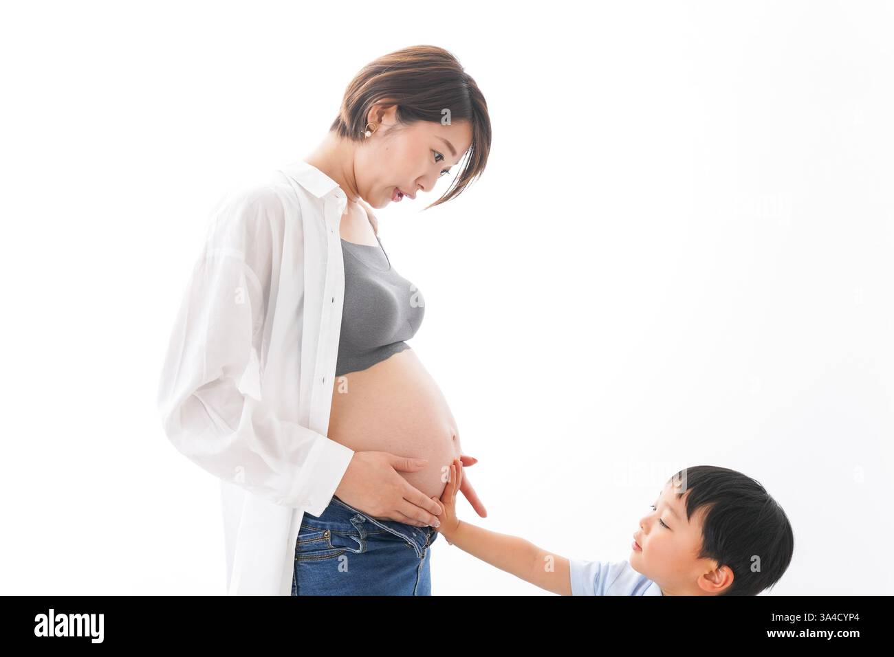 Siblings mother Cut Out Stock Images & Pictures - Alamy