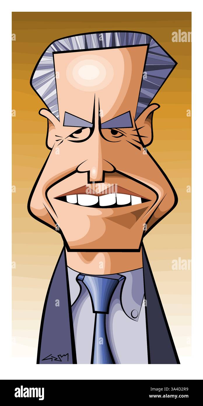 Illustration of the US physicist Henry Kendall (1926-1999). Kendall is ...
