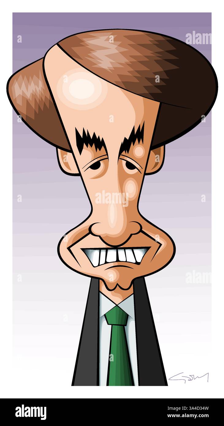 Richard J Roberts, British molecular biologist, illustration Stock ...
