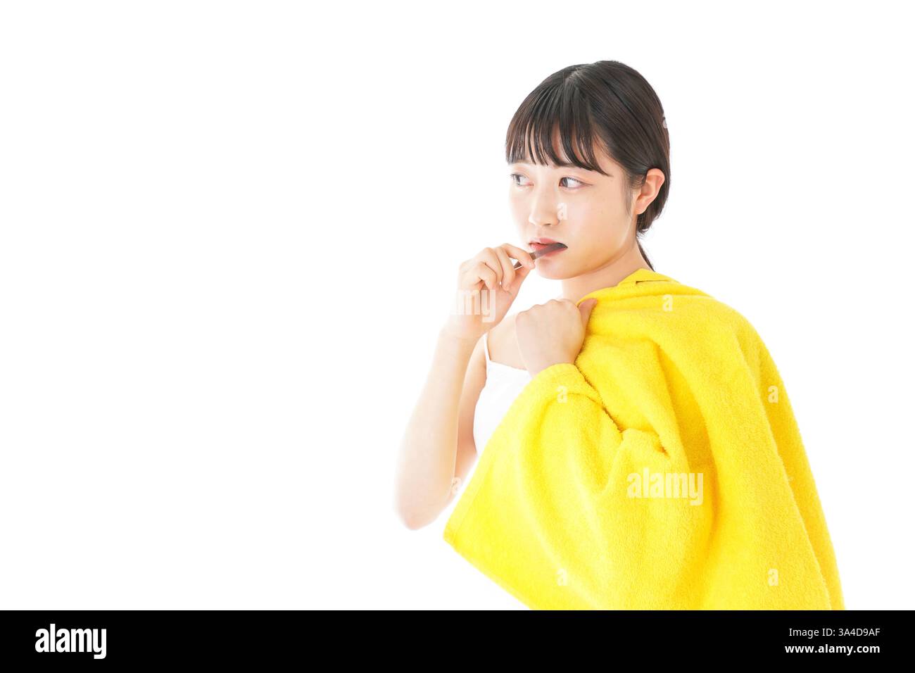 Brushing teeth dental floss dentist hi-res stock photography and images ...