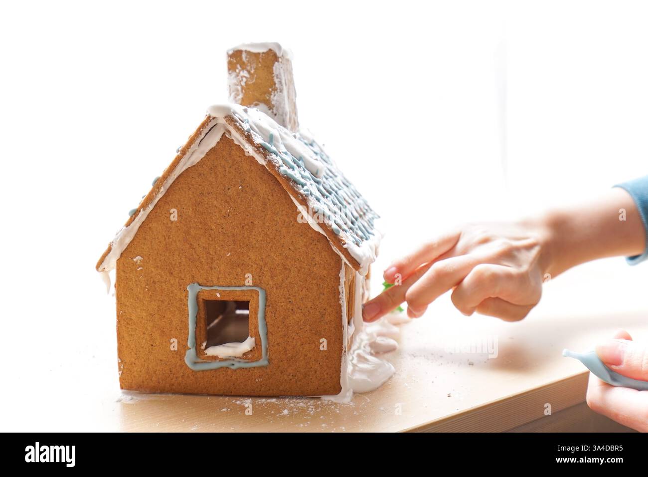 Building a house out of sweets Stock Photo - Alamy