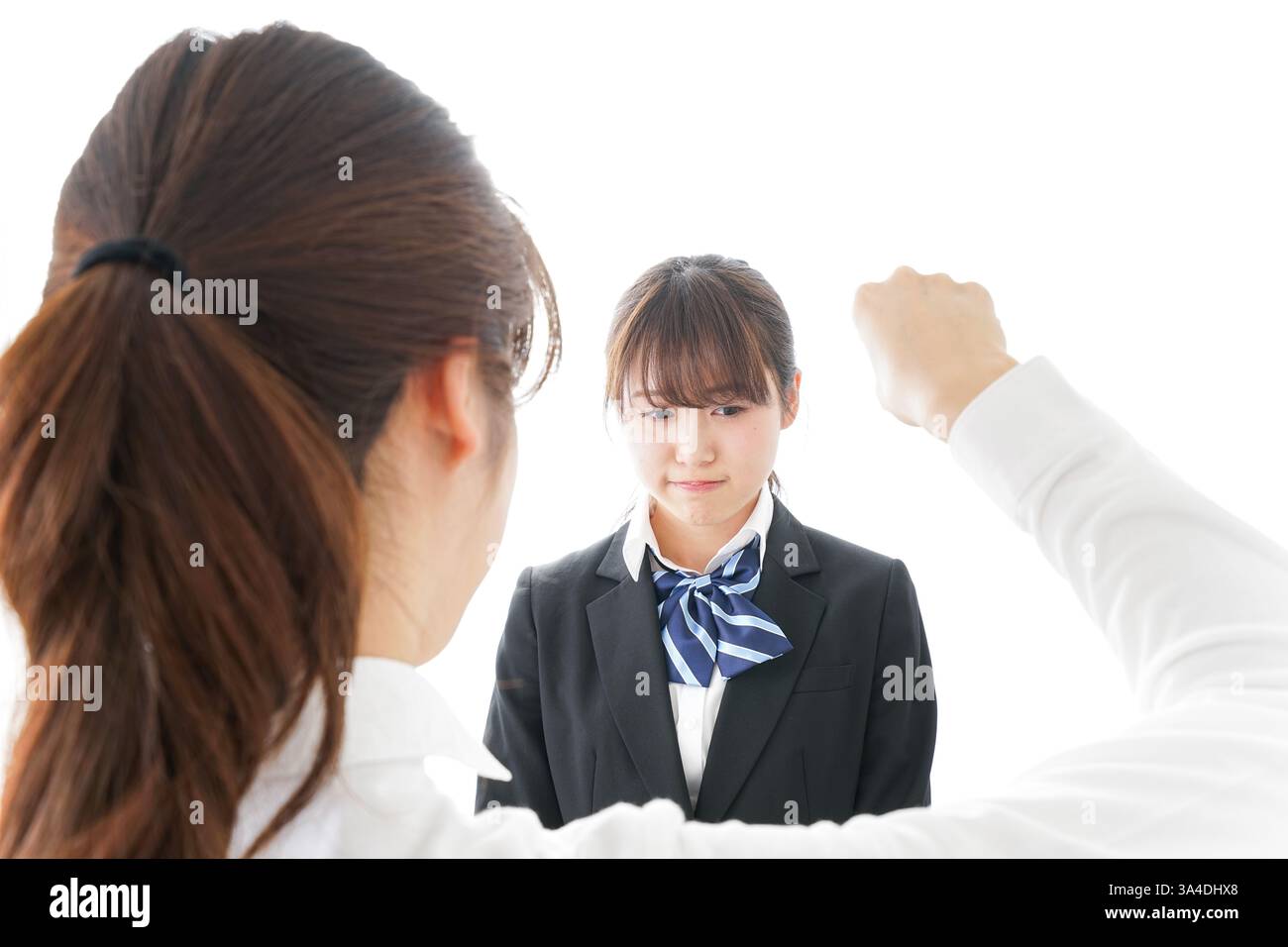 Pupils getting angry at their teacher Stock Photo - Alamy