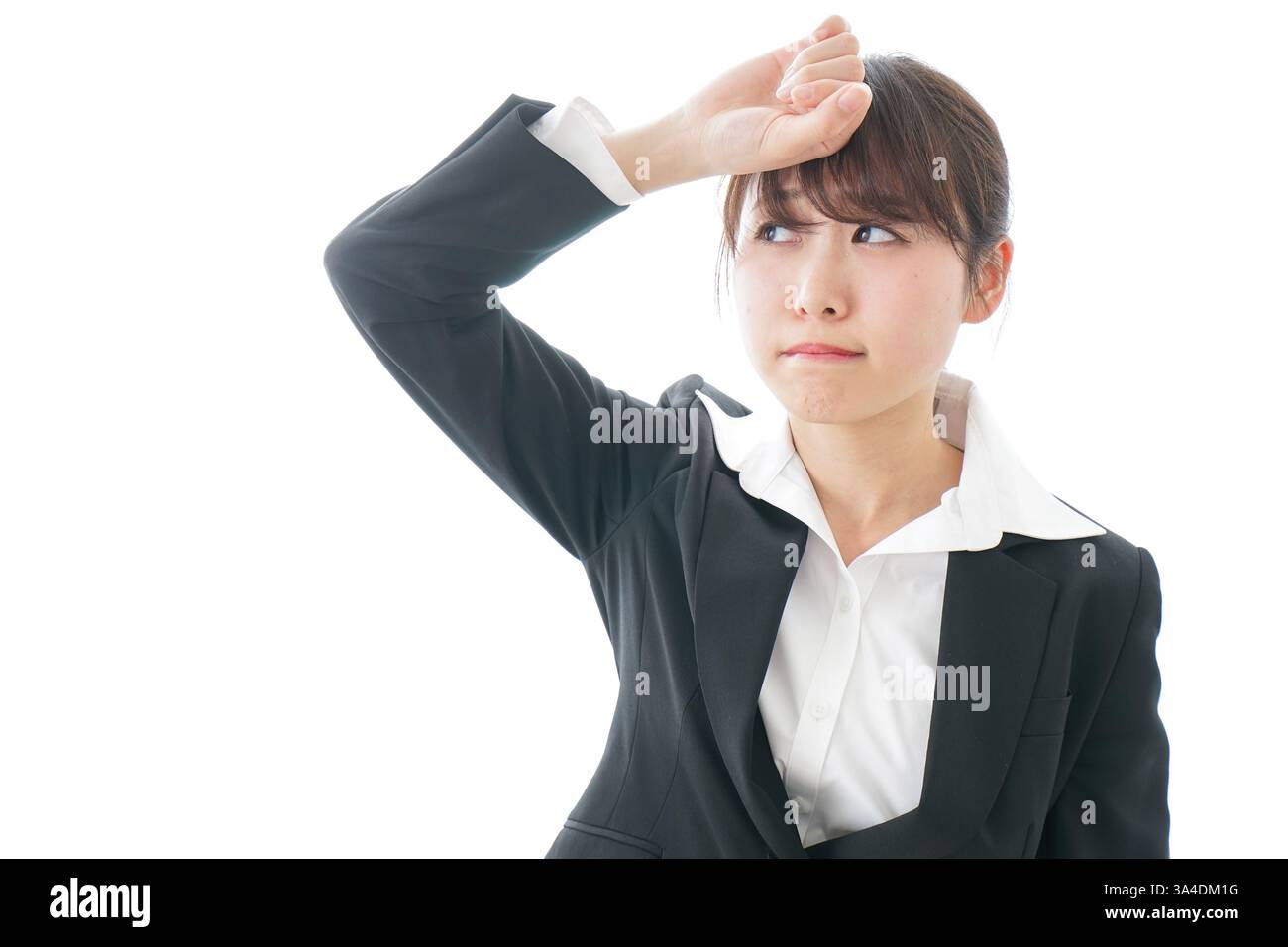 Businessperson with fever Stock Photo - Alamy