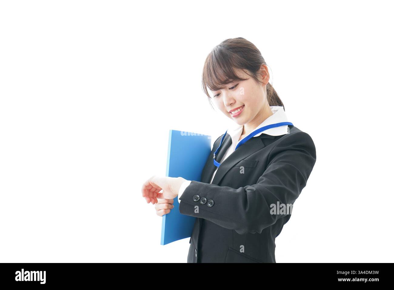 Business people checking their watches Stock Photo - Alamy
