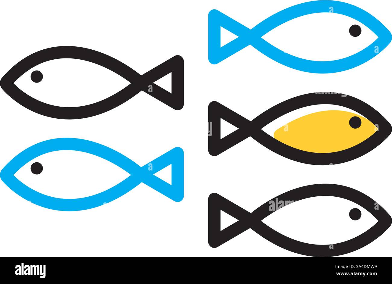 Back of fish Stock Vector Images - Alamy