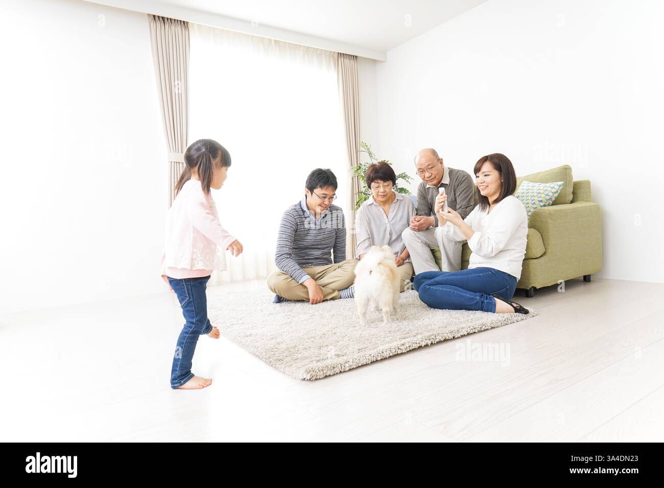 Family family picture with all family Stock Photo - Alamy