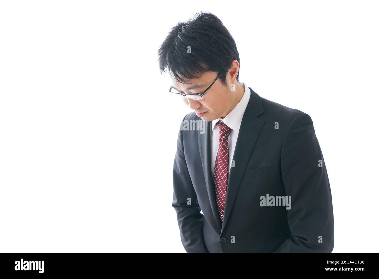 Businessperson making an apology/apology conference Stock Photo - Alamy