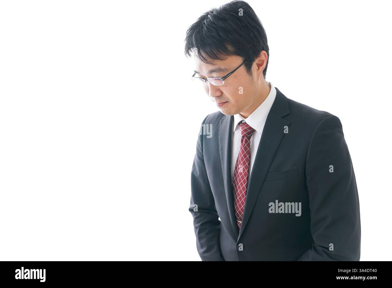 Businessperson making an apology/apology conference Stock Photo - Alamy