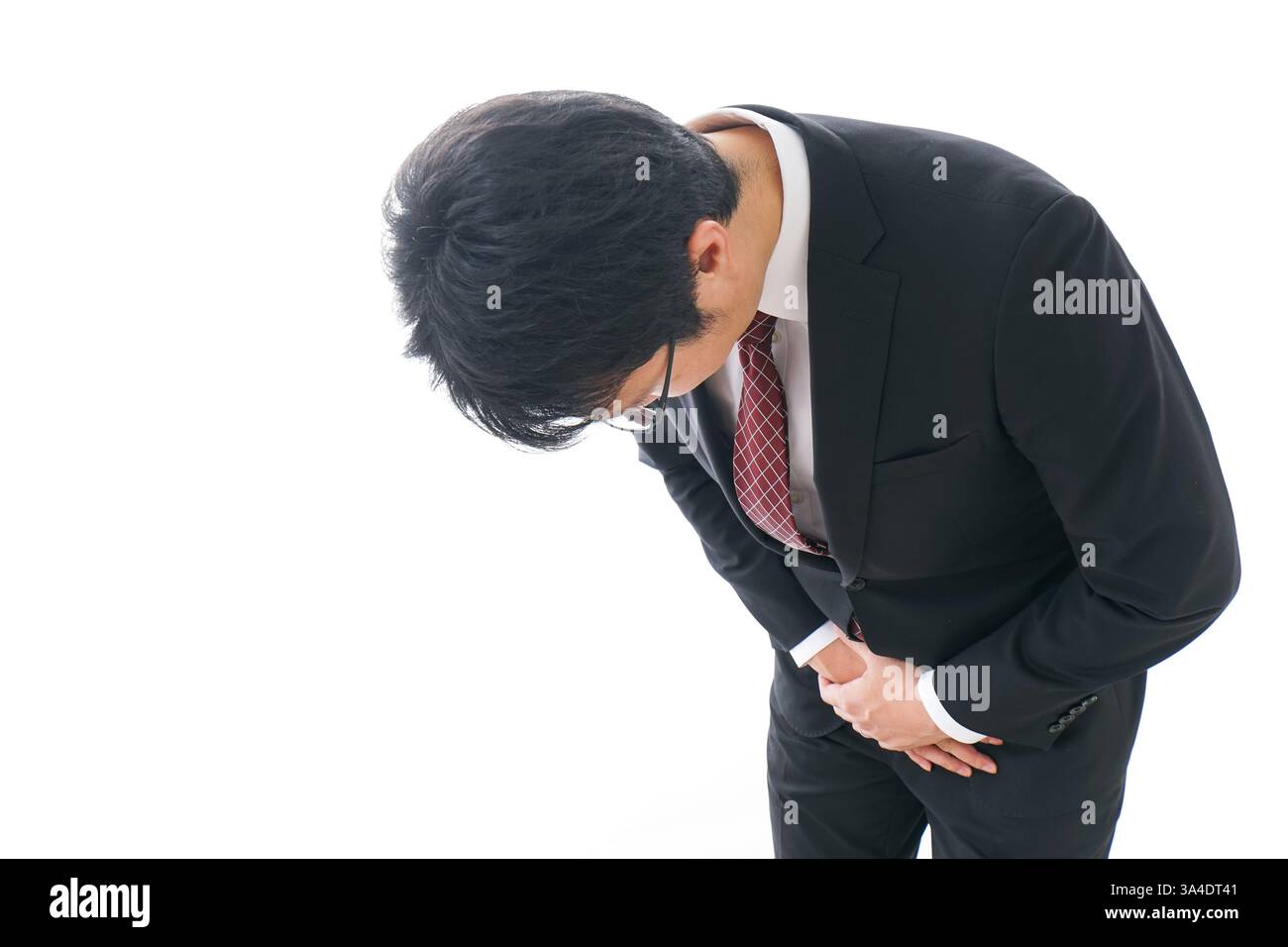 Businessperson making an apology/apology conference Stock Photo - Alamy