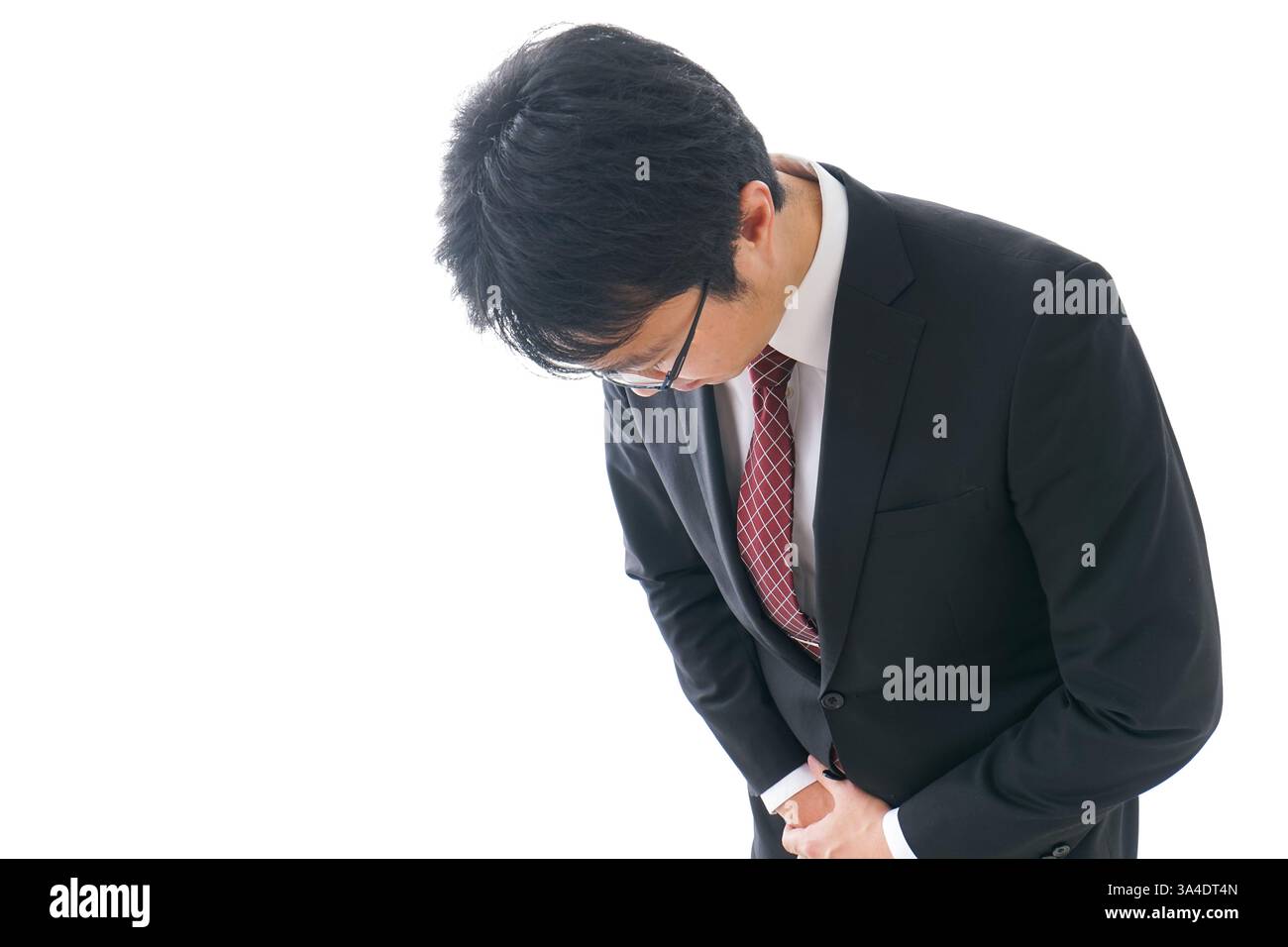 Businessperson making an apology/apology conference Stock Photo - Alamy