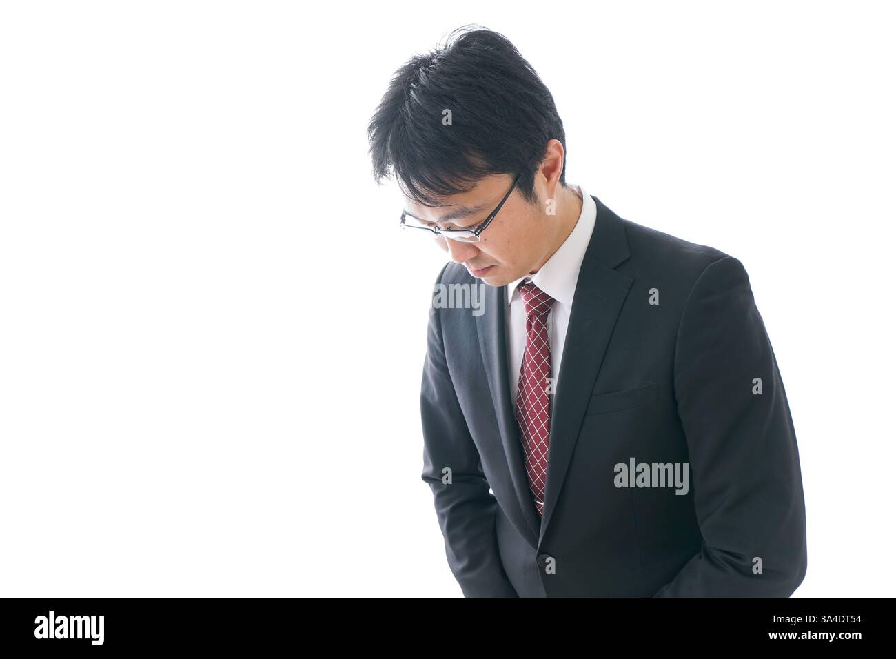 Businessperson making an apology/apology conference Stock Photo - Alamy